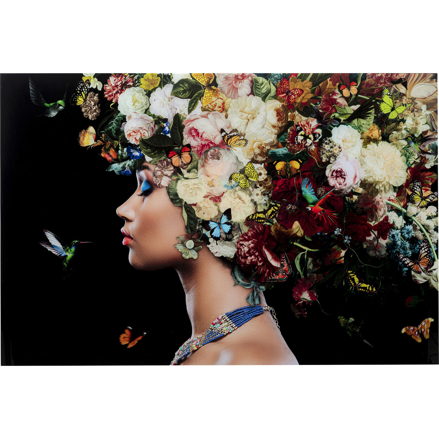 Картина стеклянная Bunch of Flowers 150x100 см в каталоге декора онлайн ...